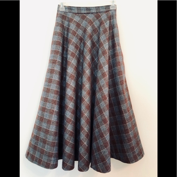 Neiman Marcus | Skirts | Vtg7s Neimans 00 Worsted Wool Bias Cut Full ...